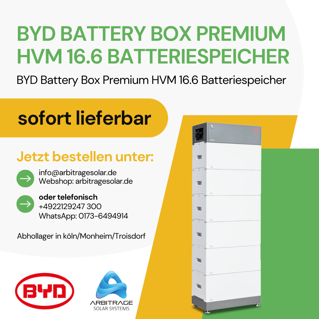 BYD HVM 16.6 Battery-Box Premium Review: Analyse - ARBITRAGE SOLAR SYSTEMS