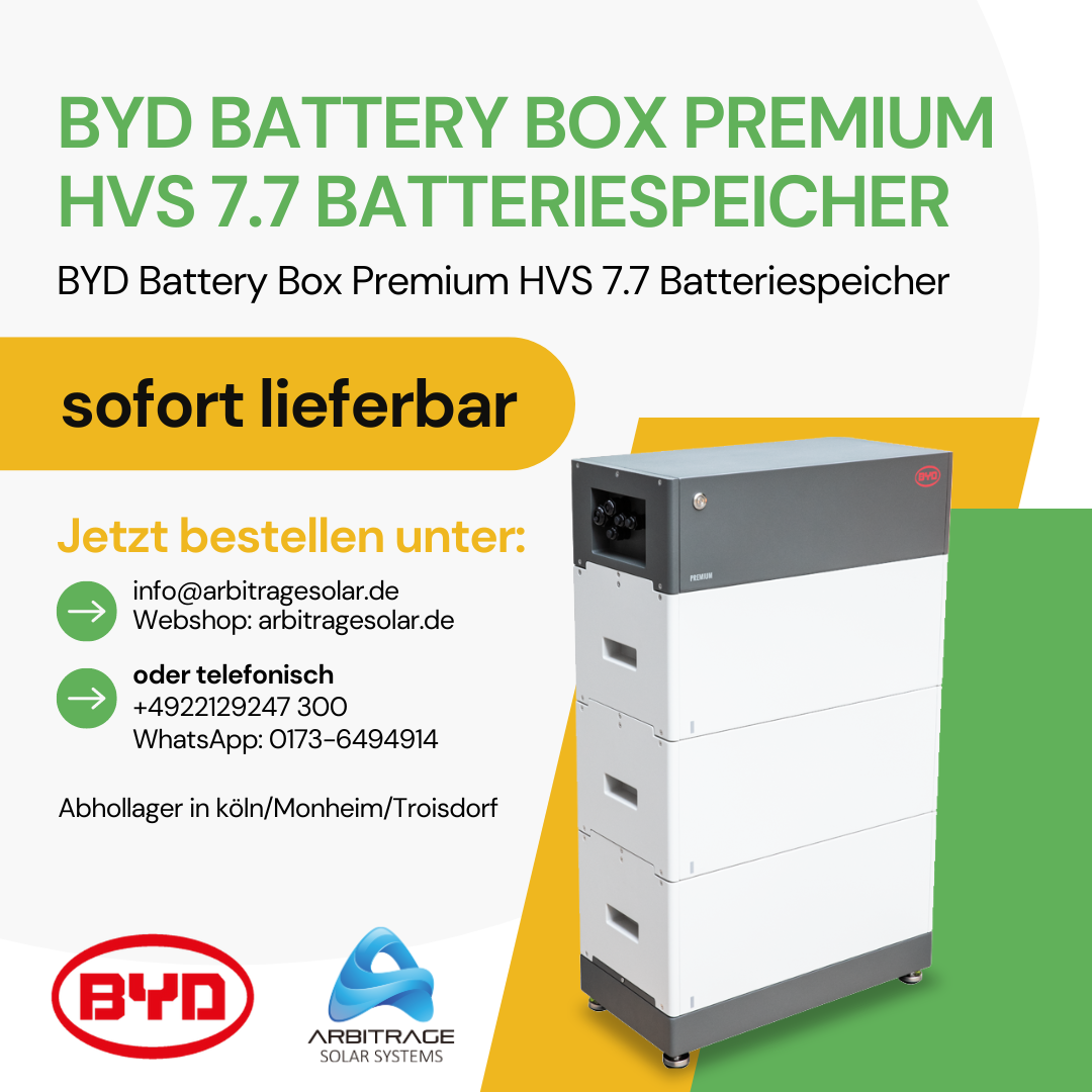 BYD Battery-Box Premium HVS 7.7 Review: Testbericht - ARBITRAGE SOLAR ...