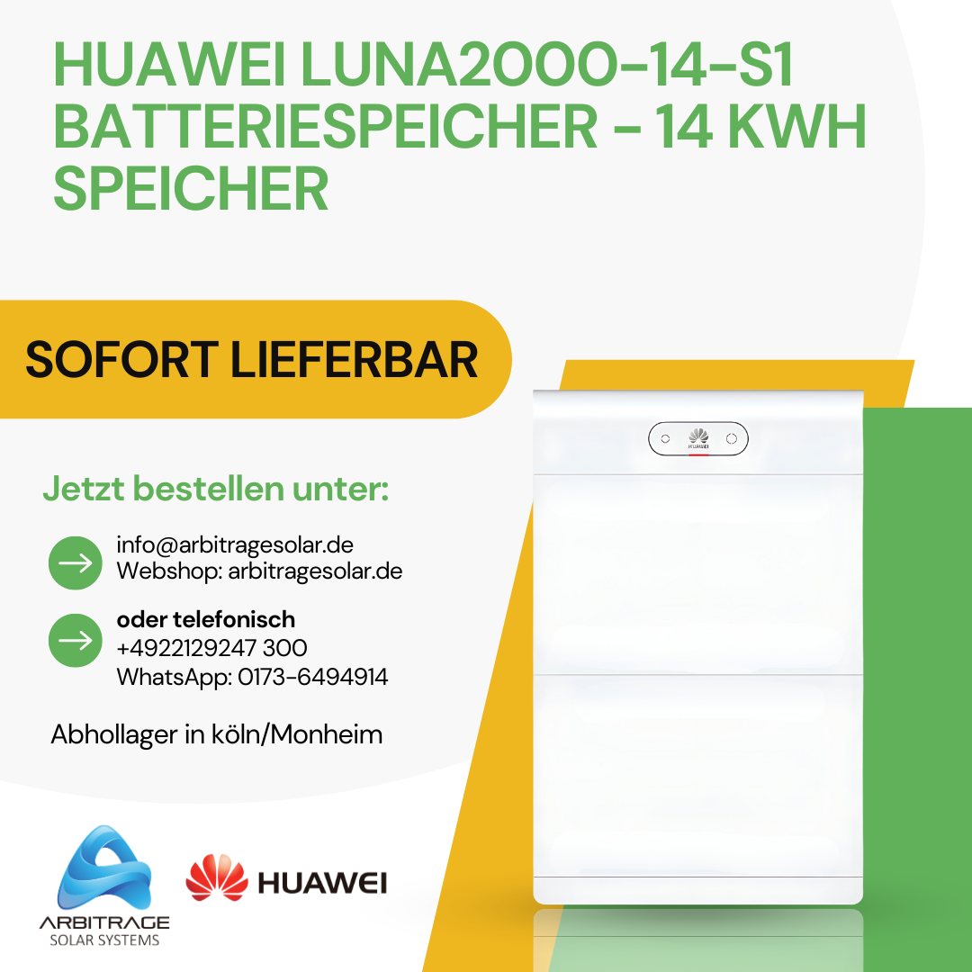 HUAWEI LUNA2000-14-S1 Batteriespeicher - 14 kWh Review - ARBITRAGE ...