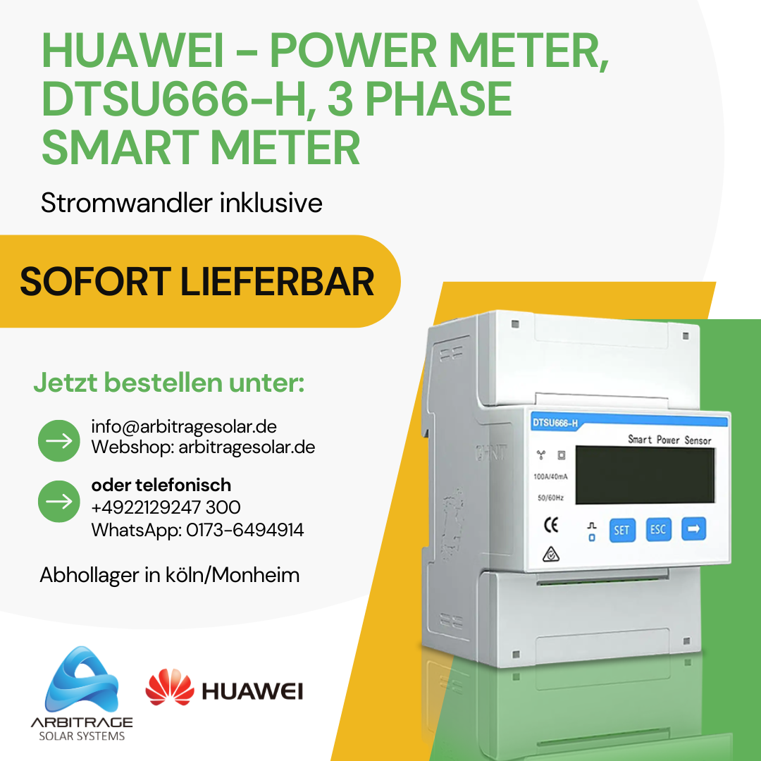 Huawei Power Smart Meter DTSU666-H 100A Review - ARBITRAGE SOLAR SYSTEMS